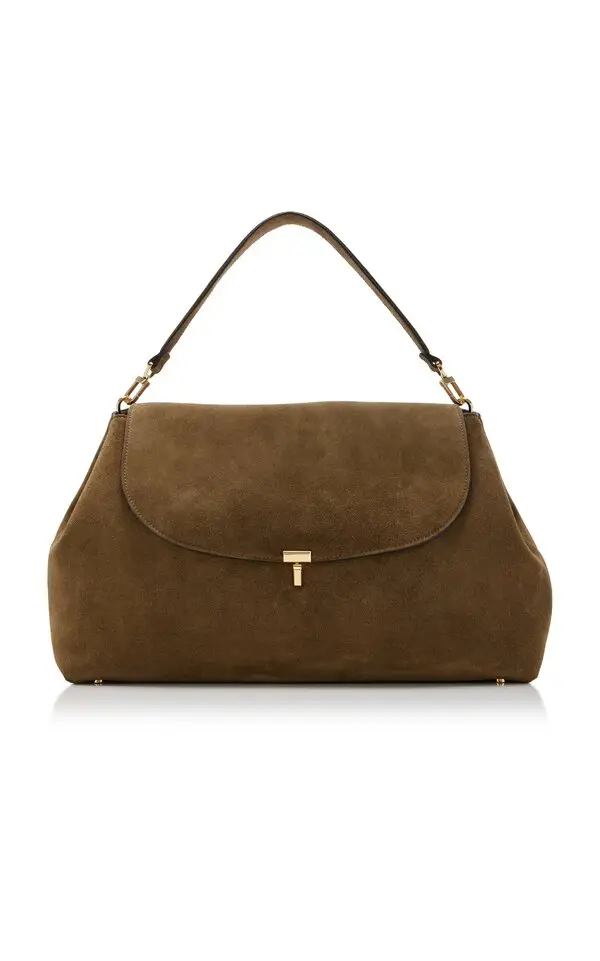 TOTEME T-lock Suede Satchel