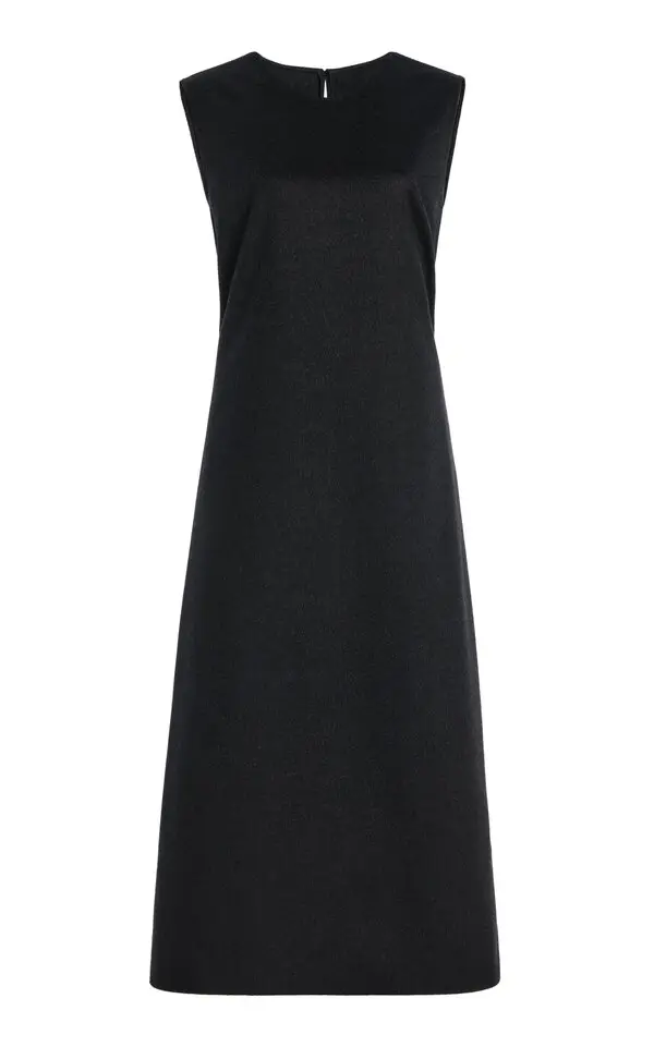 THE ROW Imara Cashmere Midi Dress - Grey