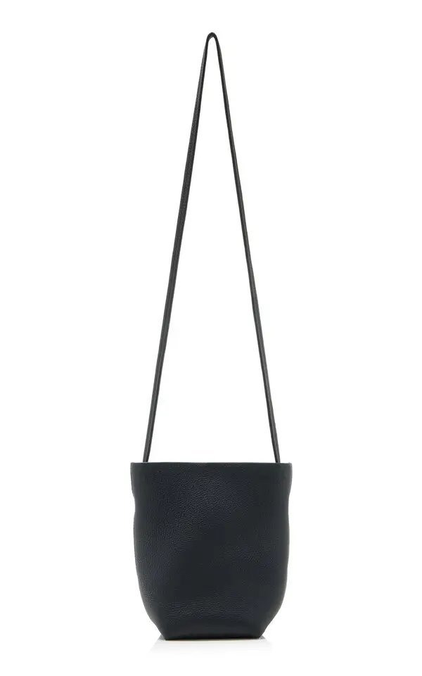 THE ROW Park N/s Leather Crossbody Bag - Black