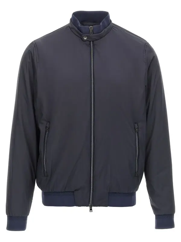 Herno Ecoage Bomber Jacket - Blue