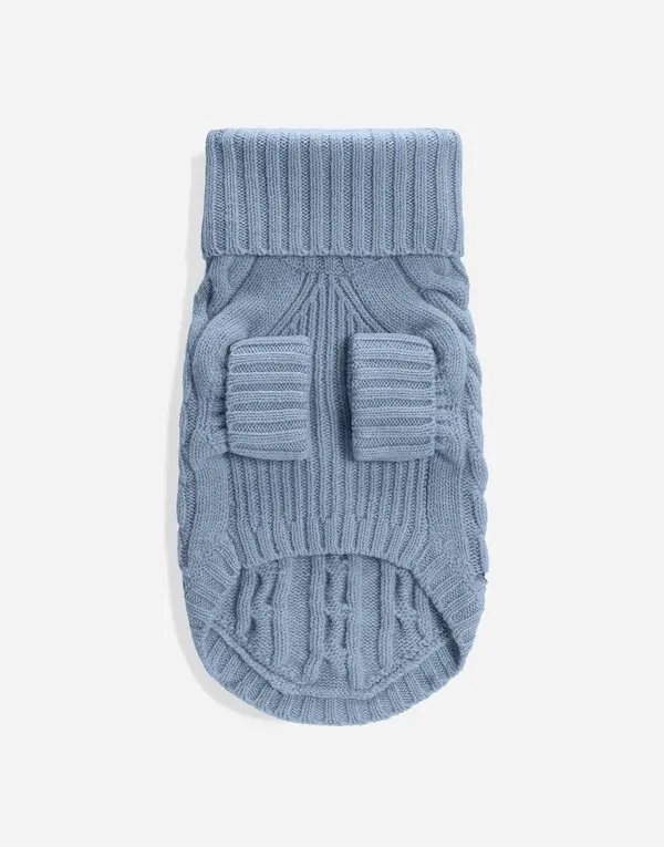 Dolce & Gabbana Wool Dog Sweater - Azure