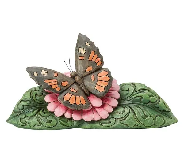 JIM SHORE Heartwood Creek Paint Lady Butterfly Mini Figurine - One-color