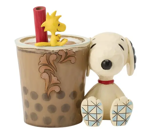 JIM SHORE Peanuts Snoopy And Woodstock Boba Figurine 4.3'h - One-color
