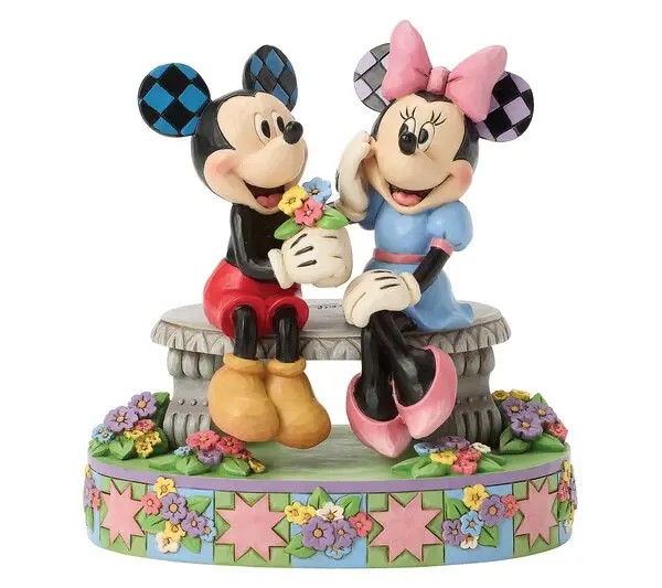 JIM SHORE Disney Traditions Mickey & Minnie Spr Ing Figurine 6 - One-color