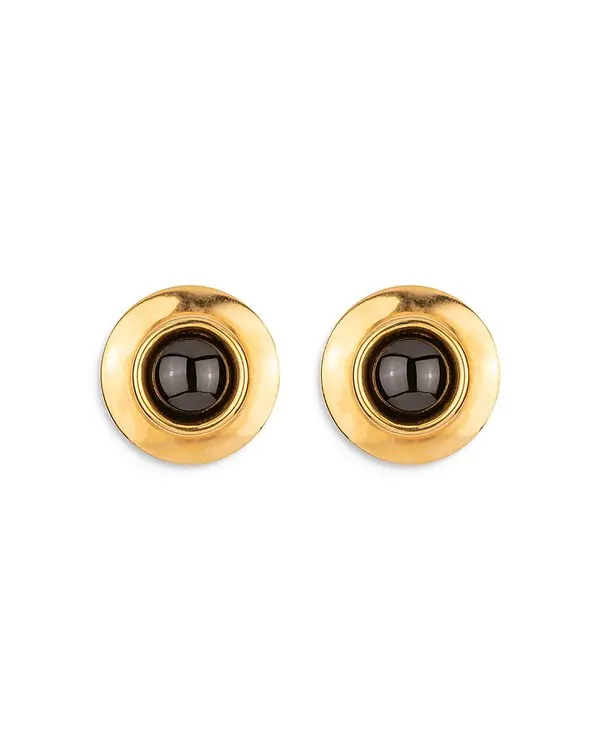 JENNIFER BEHR Alva Stud Earrings - Black/gold