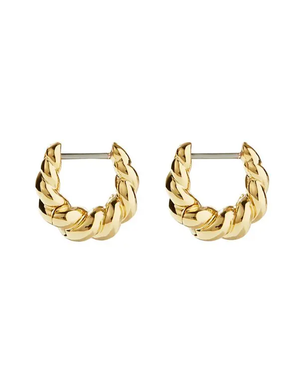 ANA LUISA Paris Mini Twisted Hoop Earrings - Gold