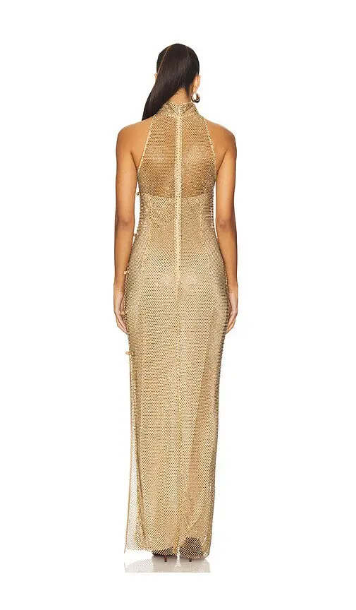 Buy SAU LEE Santana Crystal Embellished Dress - Gold At 8% Off |  Editorialist