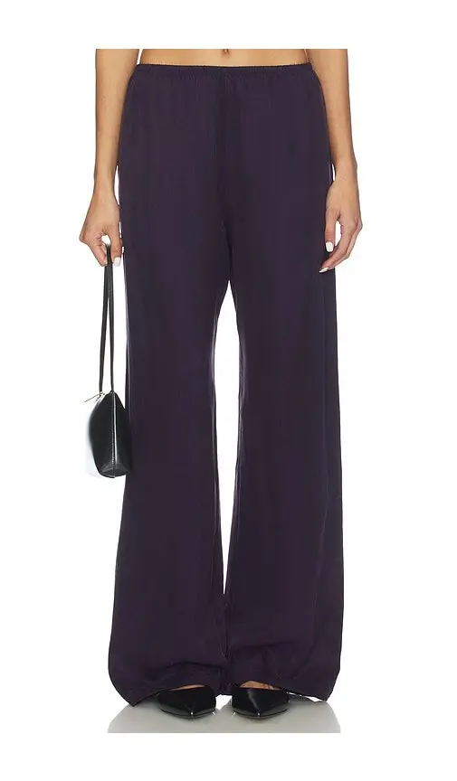LESET Kim Pocket Pant - Aubergine
