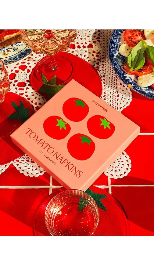 PIECEWORK Tomato Napkins