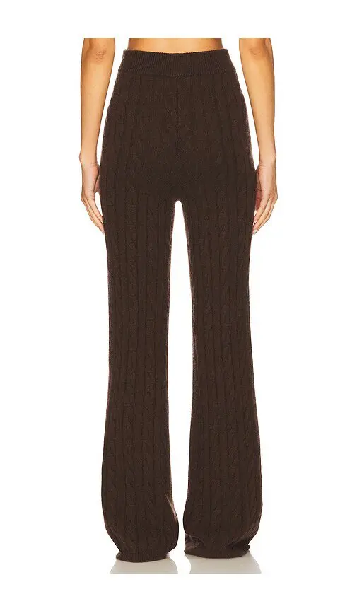 Soft Goat Cable Knit Cashmere Pants