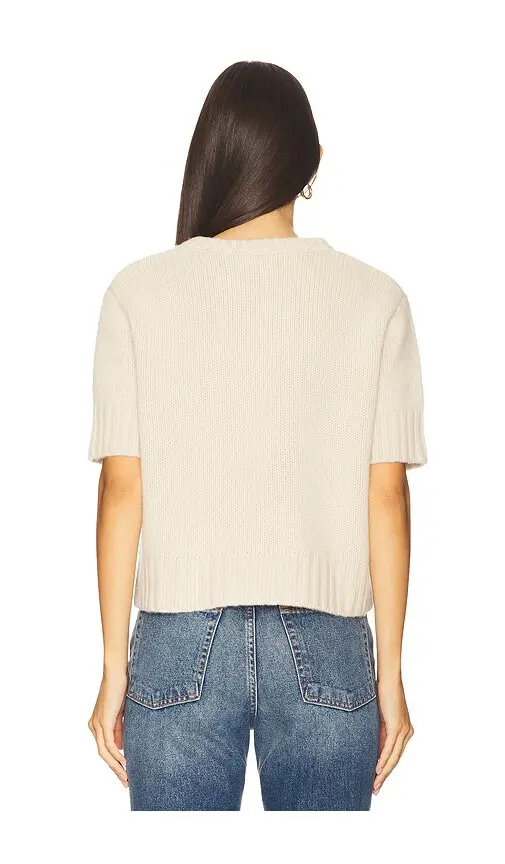 Soft Goat Chunky Short Sleeve Pullover