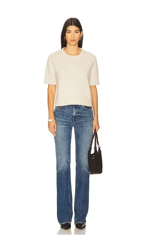 Soft Goat Chunky Short Sleeve Pullover