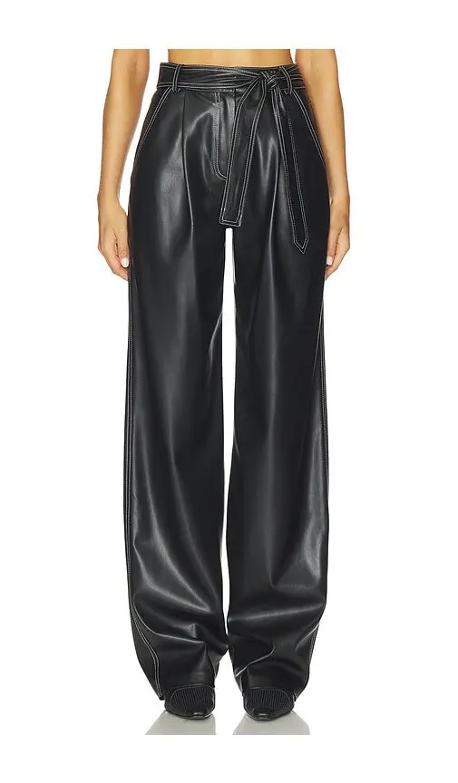 SELMACILEK Tied Faux Leather Pant