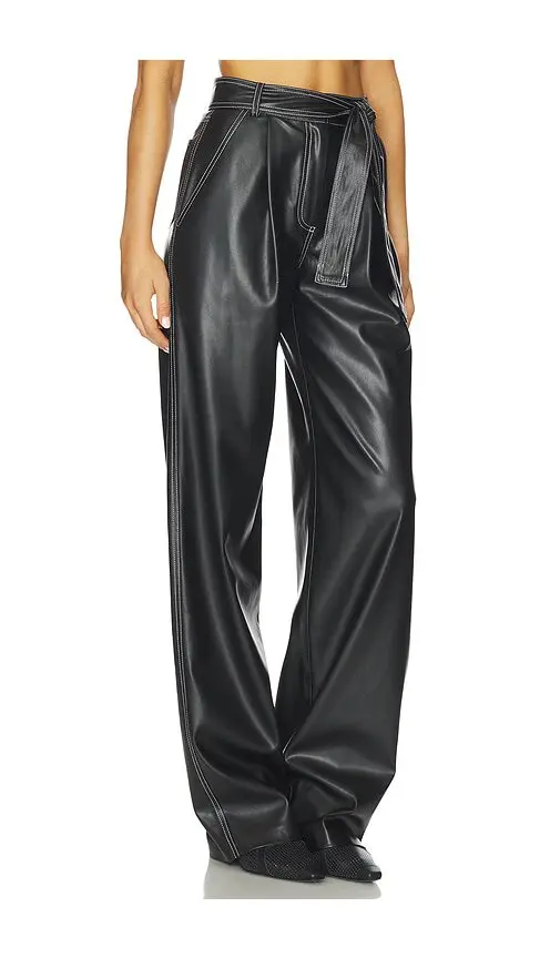 SELMACILEK Tied Faux Leather Pant