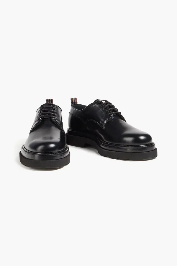 Paul Smith Godwin Glossed-leather Derby Shoes