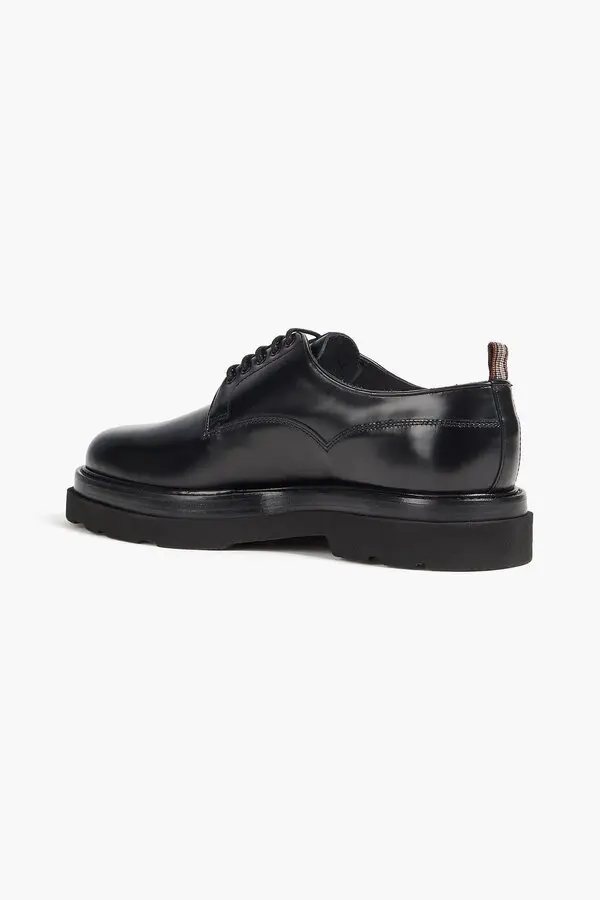 Paul Smith Godwin Glossed-leather Derby Shoes