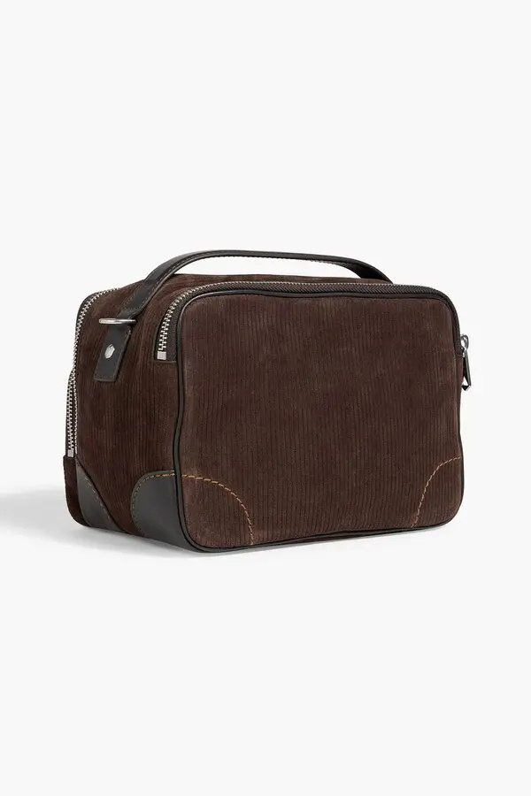Paul Smith Ribbed Suede Messenger Bag