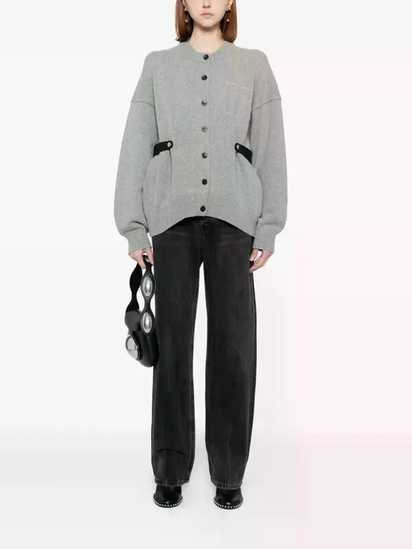 Alexander Wang Leather-belt Cardigan