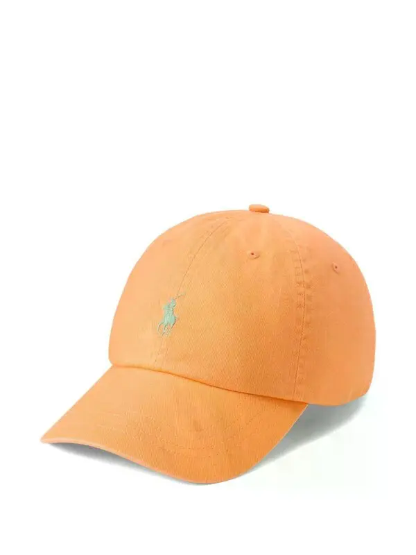 Ralph Lauren Logo-detail Cotton Baseball Cap - Orange