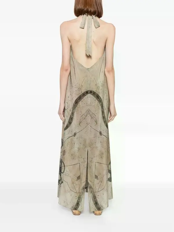 YANGKEHAN Abstract-print Maxi Dress
