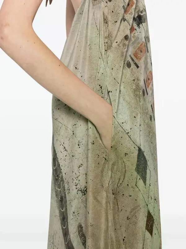 YANGKEHAN Abstract-print Maxi Dress