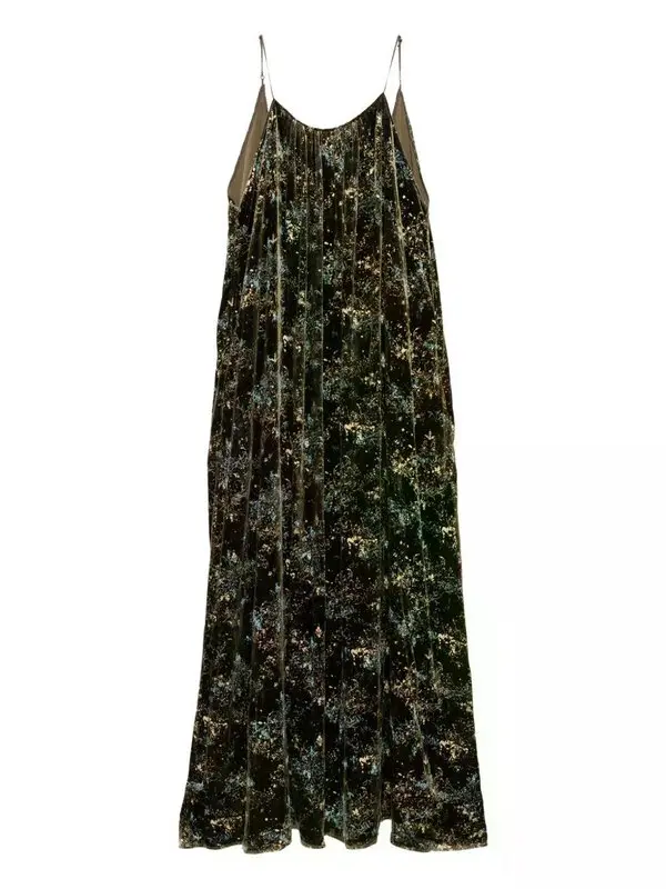 YANGKEHAN Floral-print Maxi Dress - Green