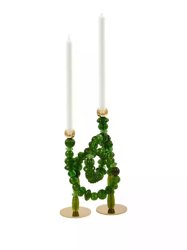 POLSPOTTEN Beaded Candlestick Holders