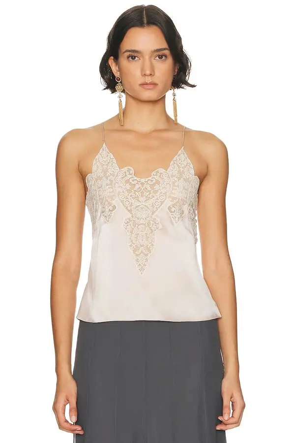 Chloé Lace Trimmed Camisole Top