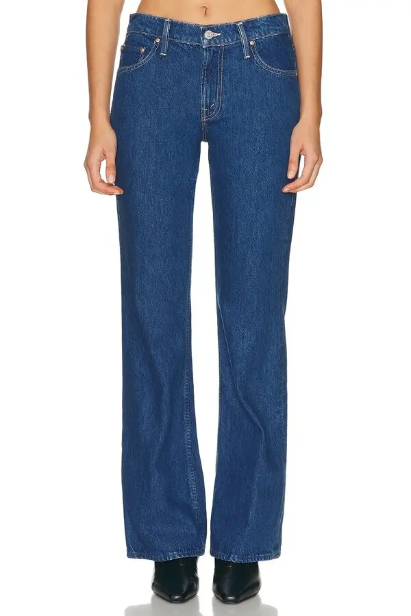 MOTHER The Bookie Sneak Straight Leg Jeans - Scoot This Way