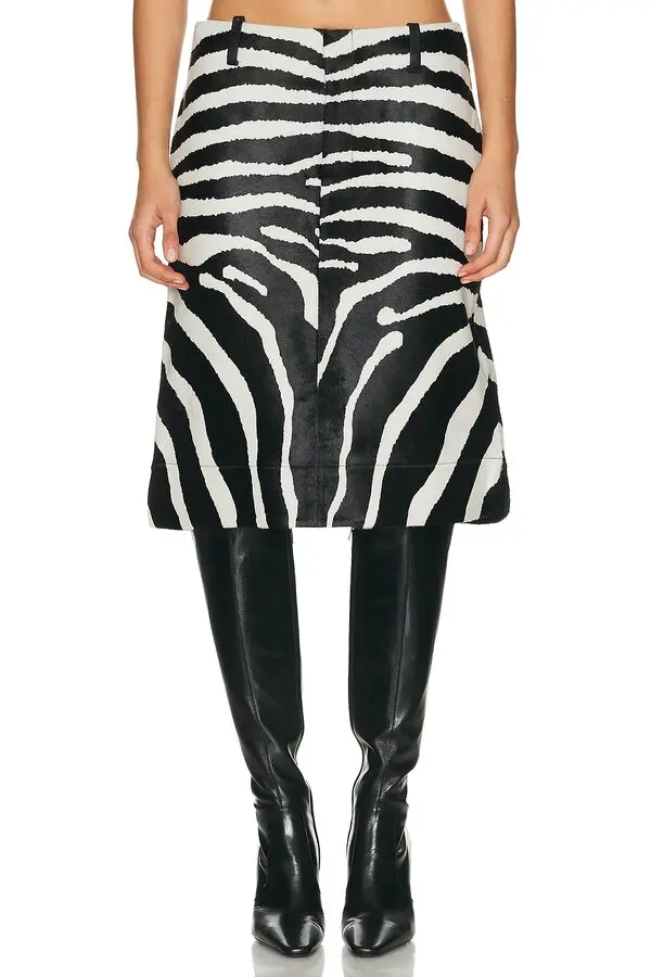 Jacquemus La Jupe Tozzi - Black & White Zebra