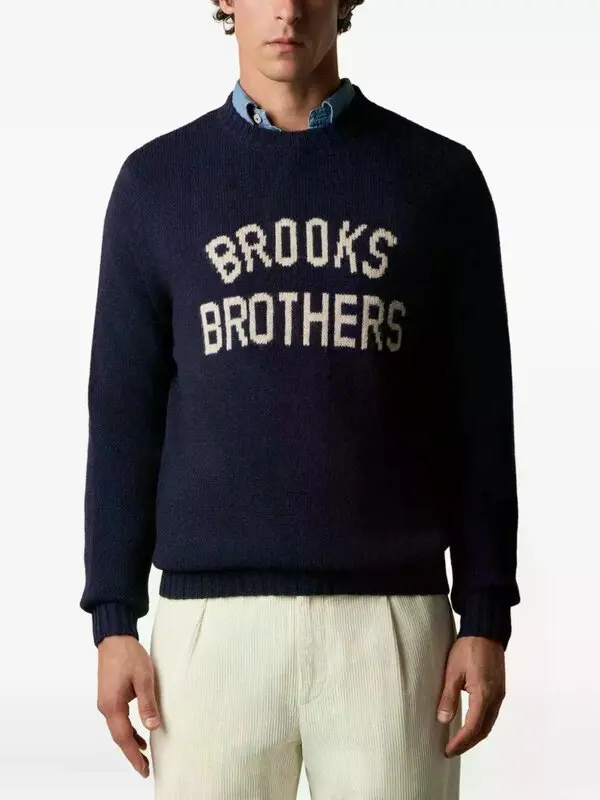 Brooks Brothers Long-sleeve Shetland-wool Sweater