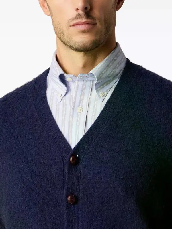 Brooks Brothers Shetland-wool Long-sleeve Cardigan