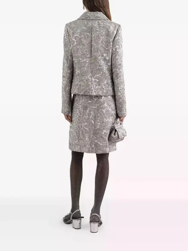 Dolce & Gabbana Floral Jacquard Single-breasted Jacket