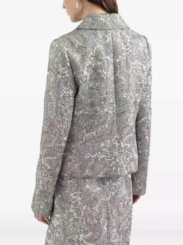 Dolce & Gabbana Floral Jacquard Single-breasted Jacket
