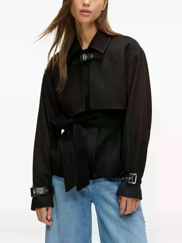 Karl Lagerfeld Belted Jacket With Tie Waist