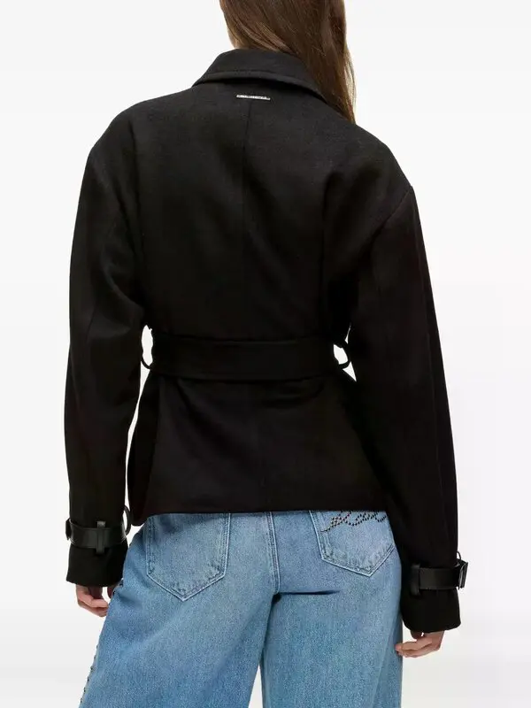 Karl Lagerfeld Belted Jacket With Tie Waist