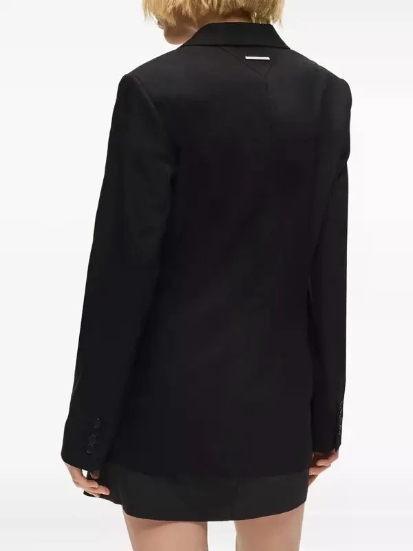 Karl Lagerfeld Belted Blazer With Contrast Lapel