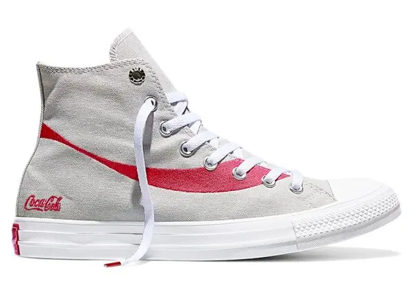 CONVERSE Chuck Taylor All Star Hi - Silver/red
