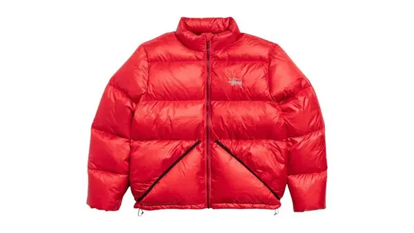 StÜssy Micro Ripstop Down Jacket - Red