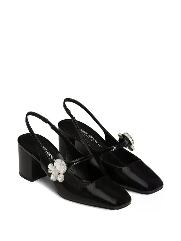 Dolce & Gabbana Crystal-embellished Slingback Pumps