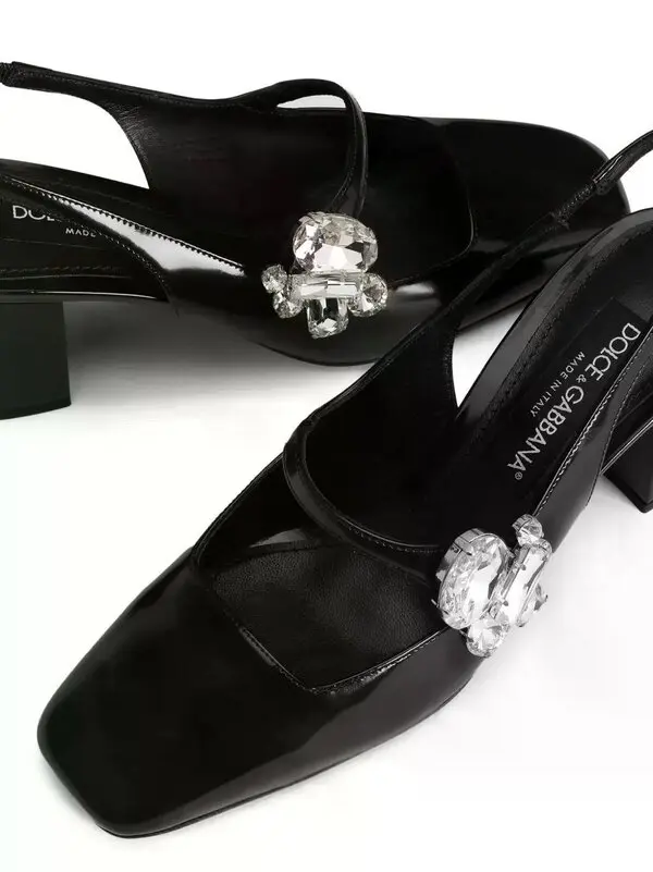 Dolce & Gabbana Crystal-embellished Slingback Pumps