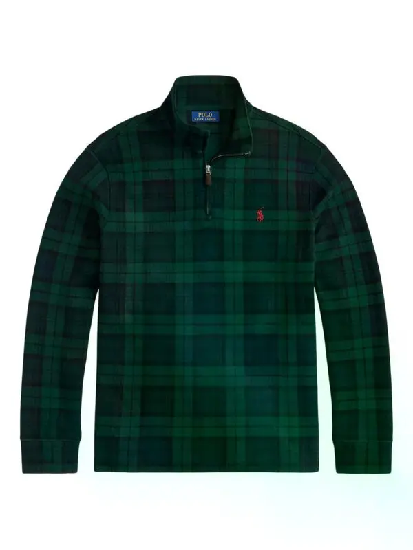 Polo Ralph Lauren Plaid Half-zip Sweater