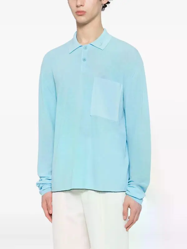 Jacquemus Pocket Long-sleeved Polo Shirt
