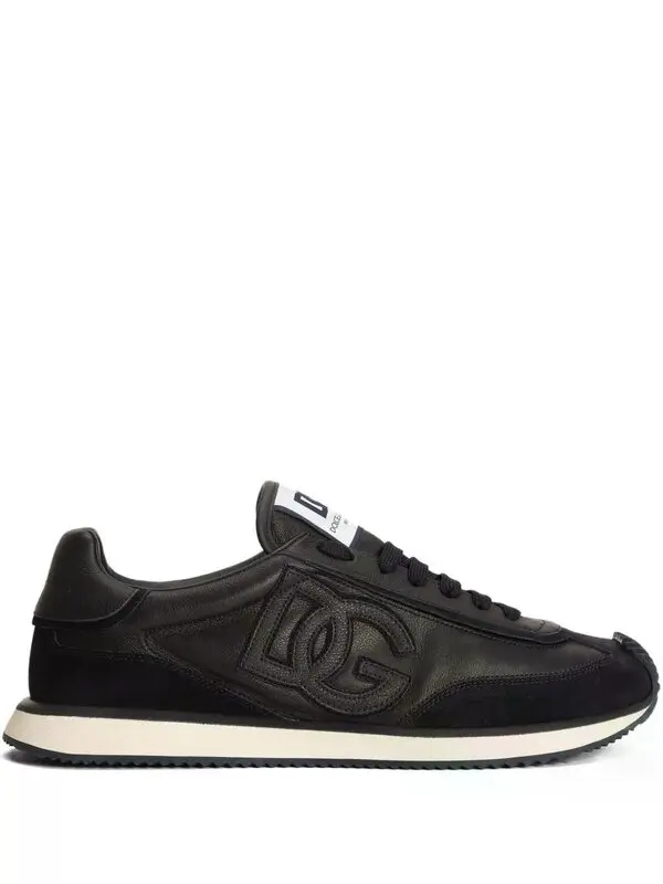 Dolce & Gabbana Logo Patch Sneakers - Black