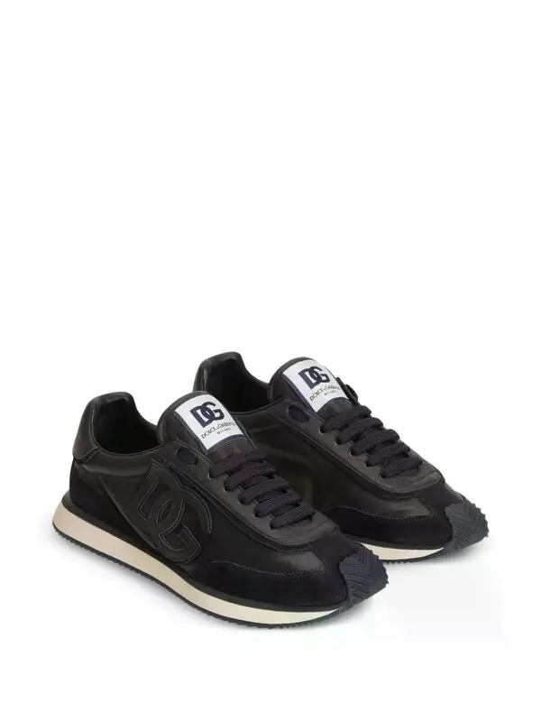 Dolce & Gabbana Logo Patch Sneakers - Black