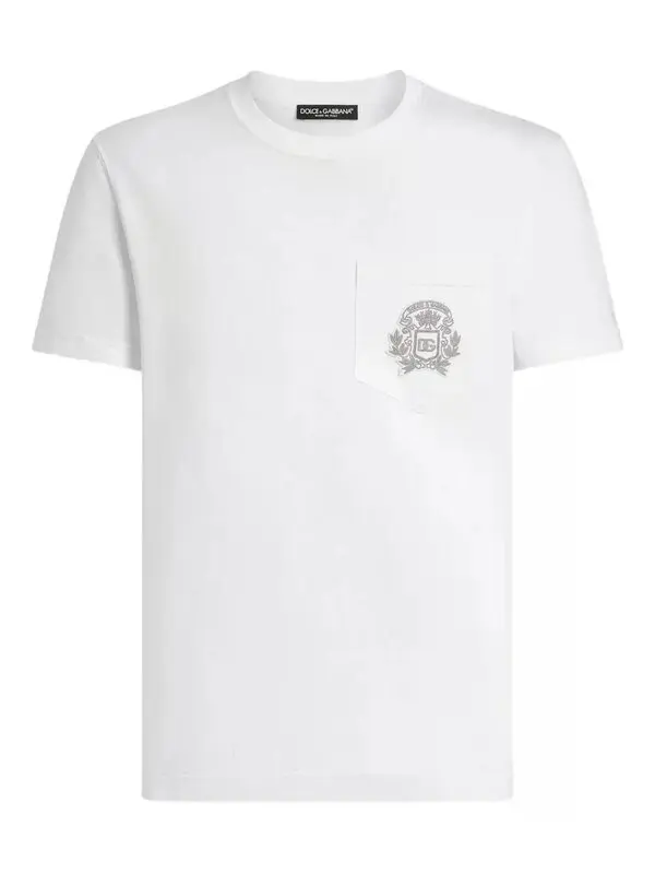 Dolce & Gabbana Logo-patch T-shirt - White