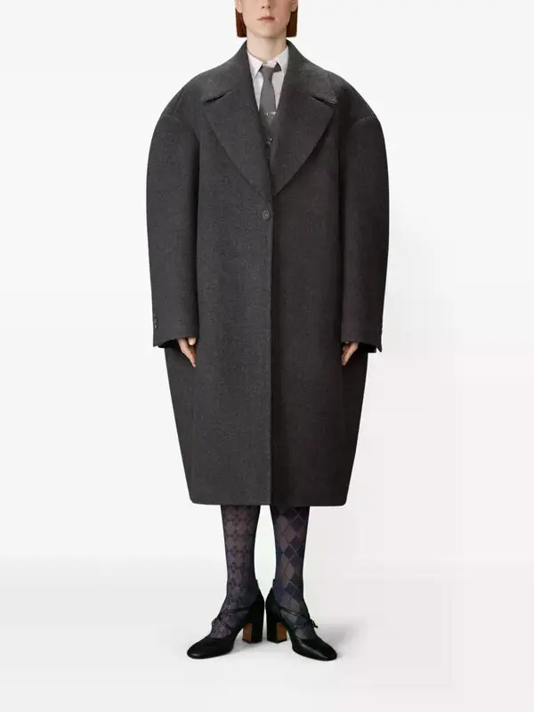 Thom Browne Melton Cocoon Coat - Grey