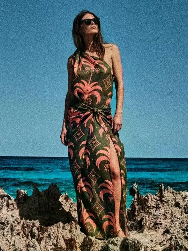 Johanna Ortiz Seaweed One-shoulder Dress - Green | Editorialist