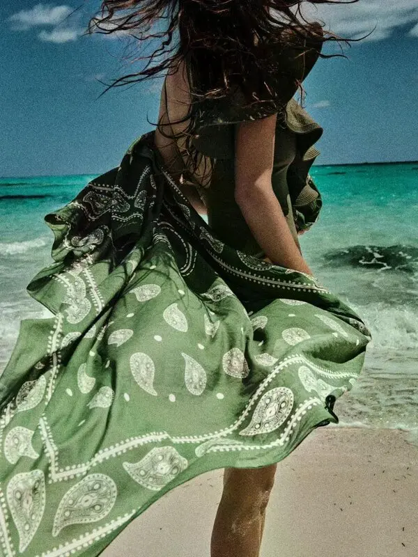 Johanna Ortiz Boleros Ruffled Swimsuit - Green