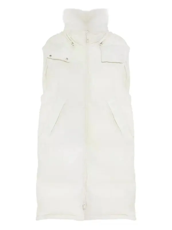 YVES SALOMON Detachable Hoodie Gilet